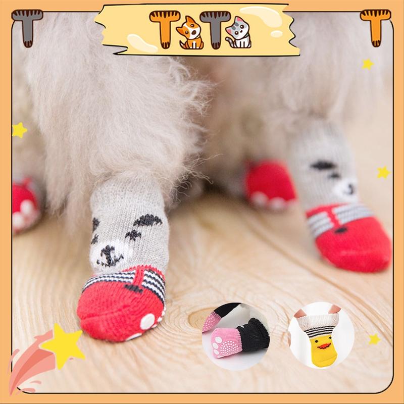 Ti Ti 4pcs Pet Socks For Dog Socks Anti Scratch Cat Socks Anti - TikTok ...